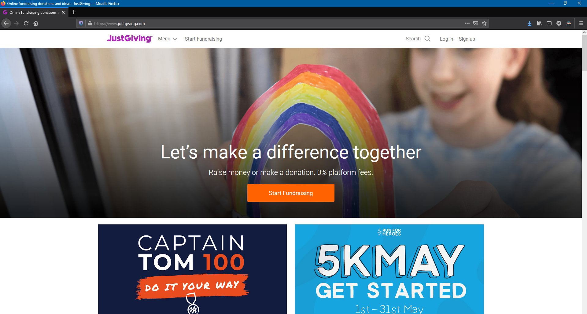 Set up a JustGiving page in just 5 steps - Chapter